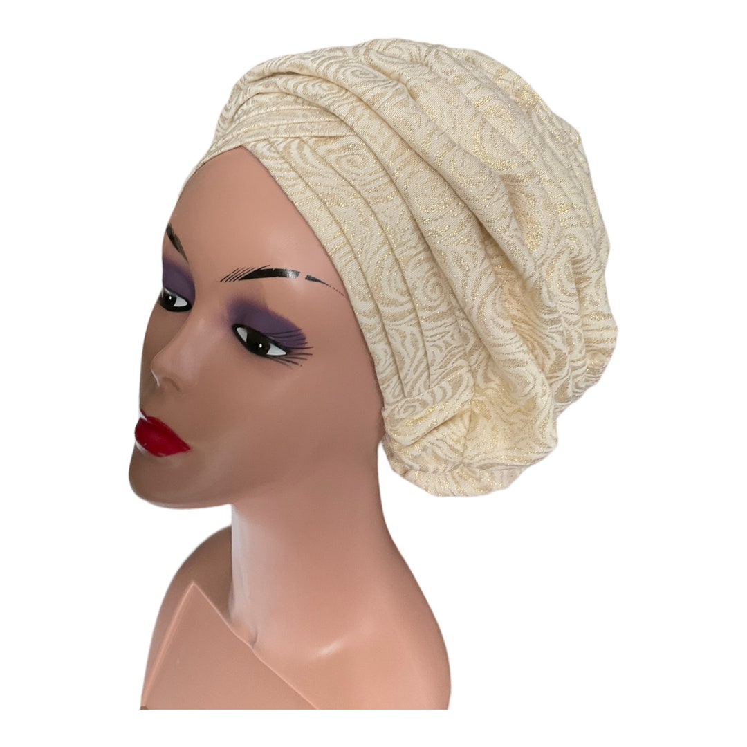 Auto Gele Ready to Wear Headscarf, Africa Damask Auto Gele, Women Pre ...