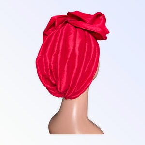 Pre Tied Double Bow Turban in Grey, Pre Styled Turban Hat for Women ...