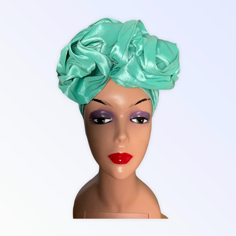 Pre Tied Double Bow Turban for Woman Stylish Pre Styled Head - Etsy