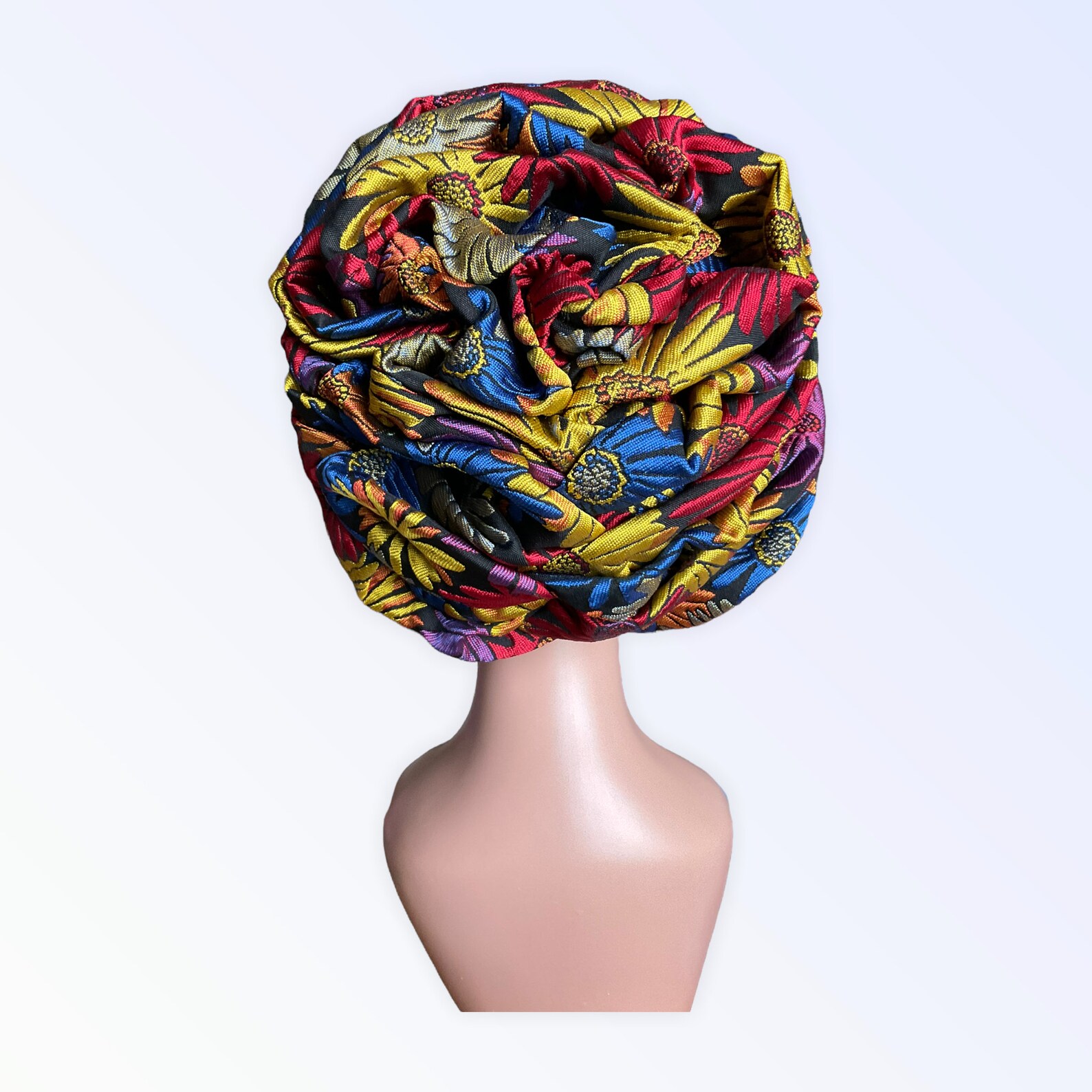 Auto Gele Ready to Wear Damask Auto Gele Women Pre-tied - Etsy