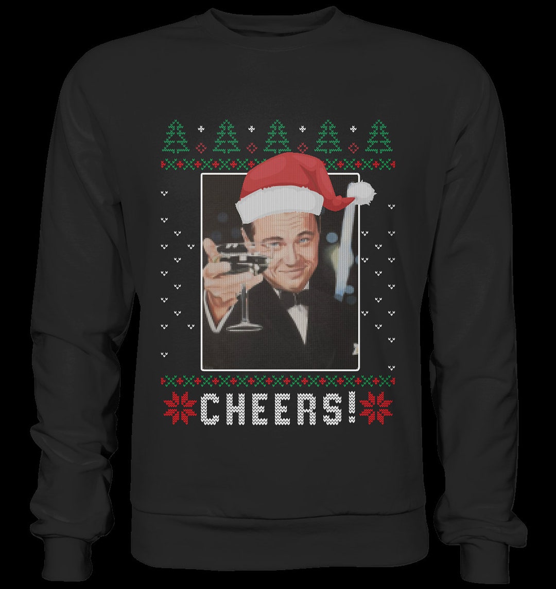 Leonardo Dicaprio Meme Funny Christmas Sweater Ugly Christmas ...