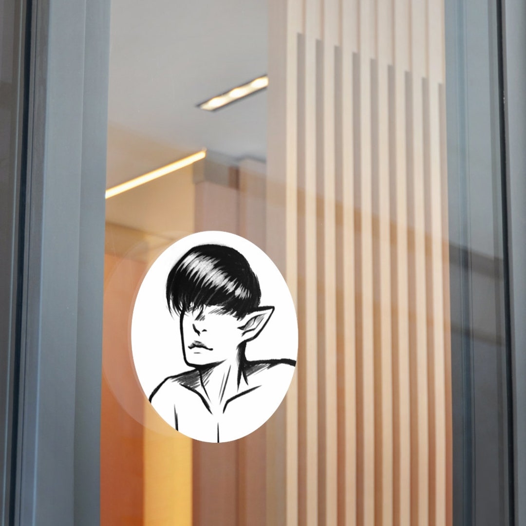 Black and White Pin up Guy Round Vinyl Stickers - Etsy