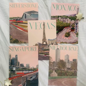 Formula 1 Silverstone Vogue Magazine Style Race Track Print A4, A3 - Etsy