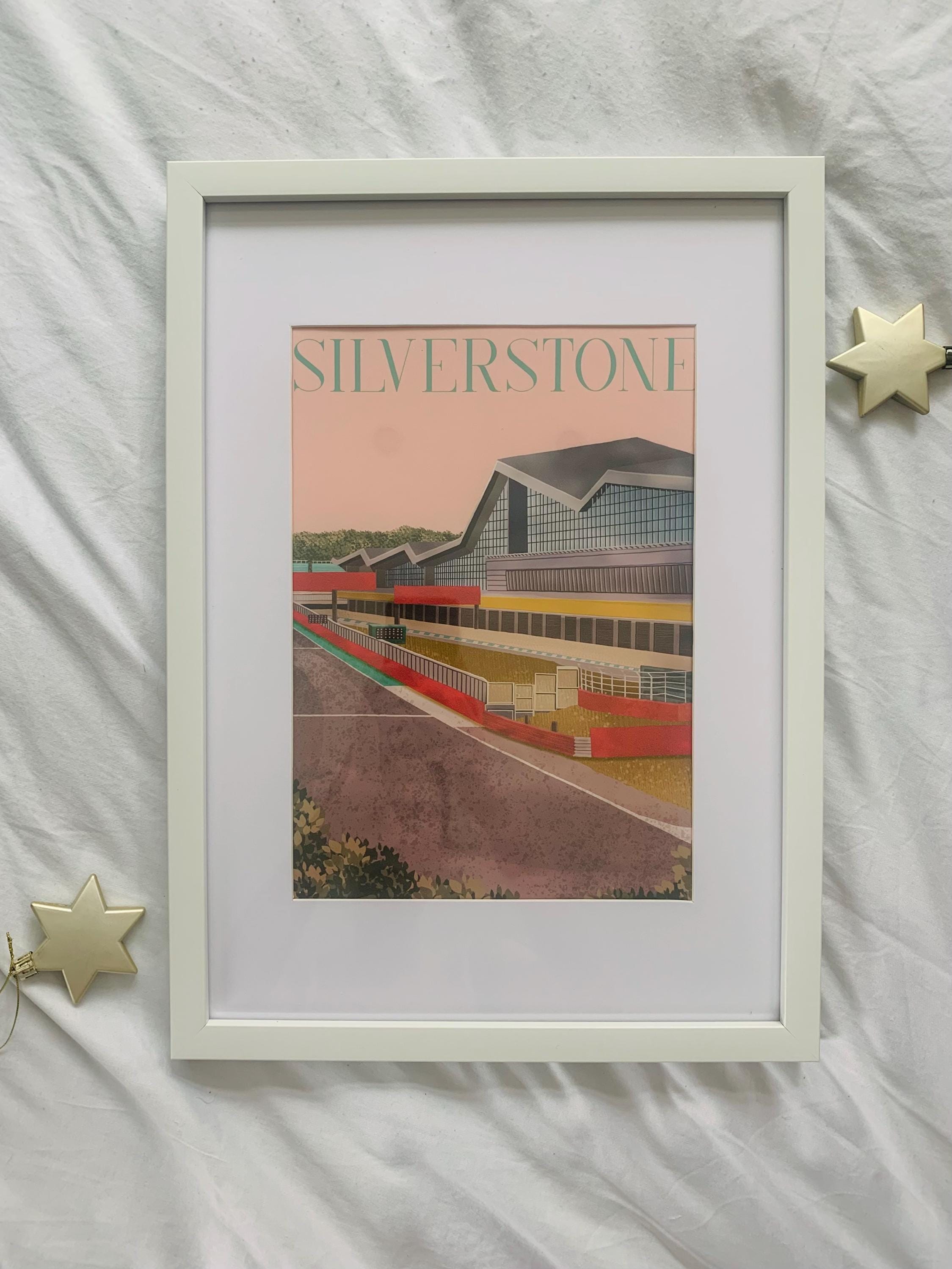 Formula 1 Silverstone Vogue Magazine Style Race Track Print A4, A3 - Etsy
