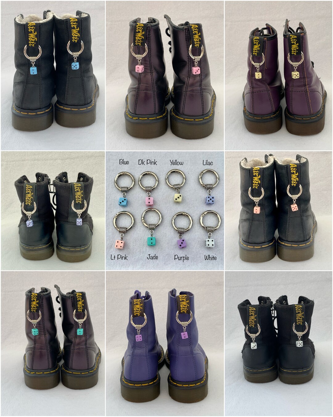 Dice Boot Charms for Doc Martens Charms for Docs Dr Marten Charms Doc ...