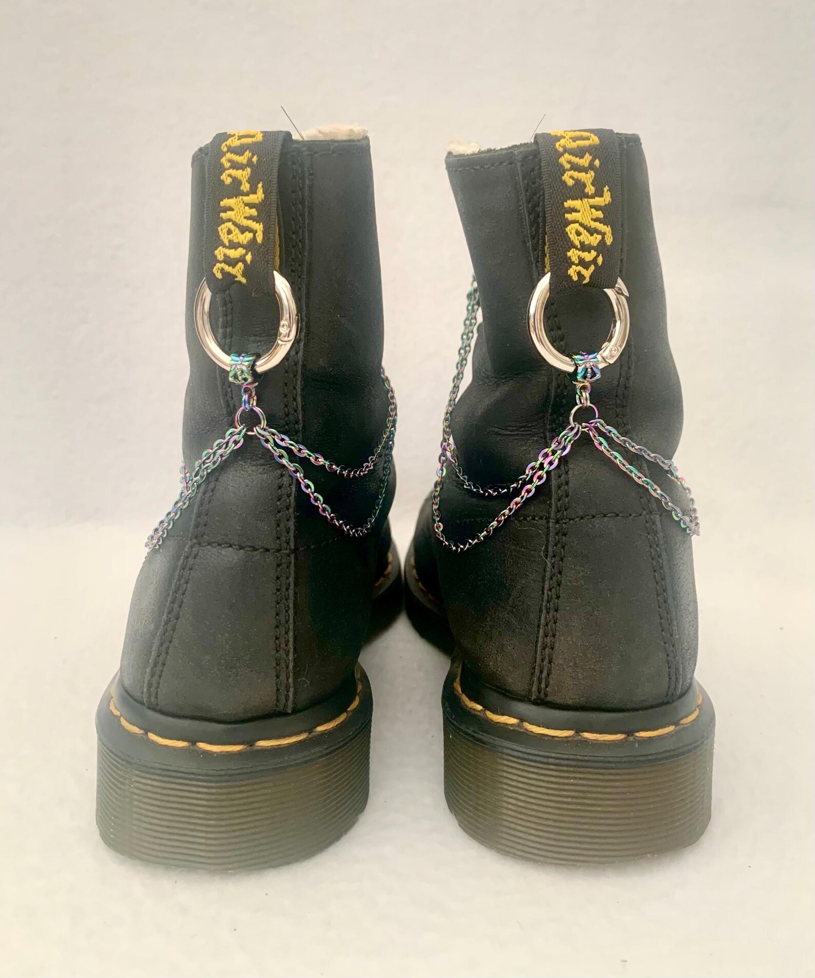 Rainbow Dr Martens Wrap Chains | Stainless Steel Rainbow Chain | DM ...