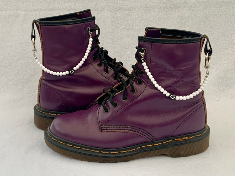 Dr Martens Beaded Chains - Smileys | DM Boot Chains | Boot Accessories ...