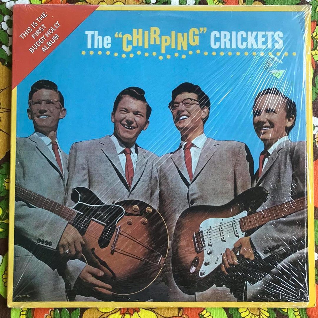 Buddy Holly & the Crickets Chirping Crickets Vinyl LP Record 80s Shrink ...