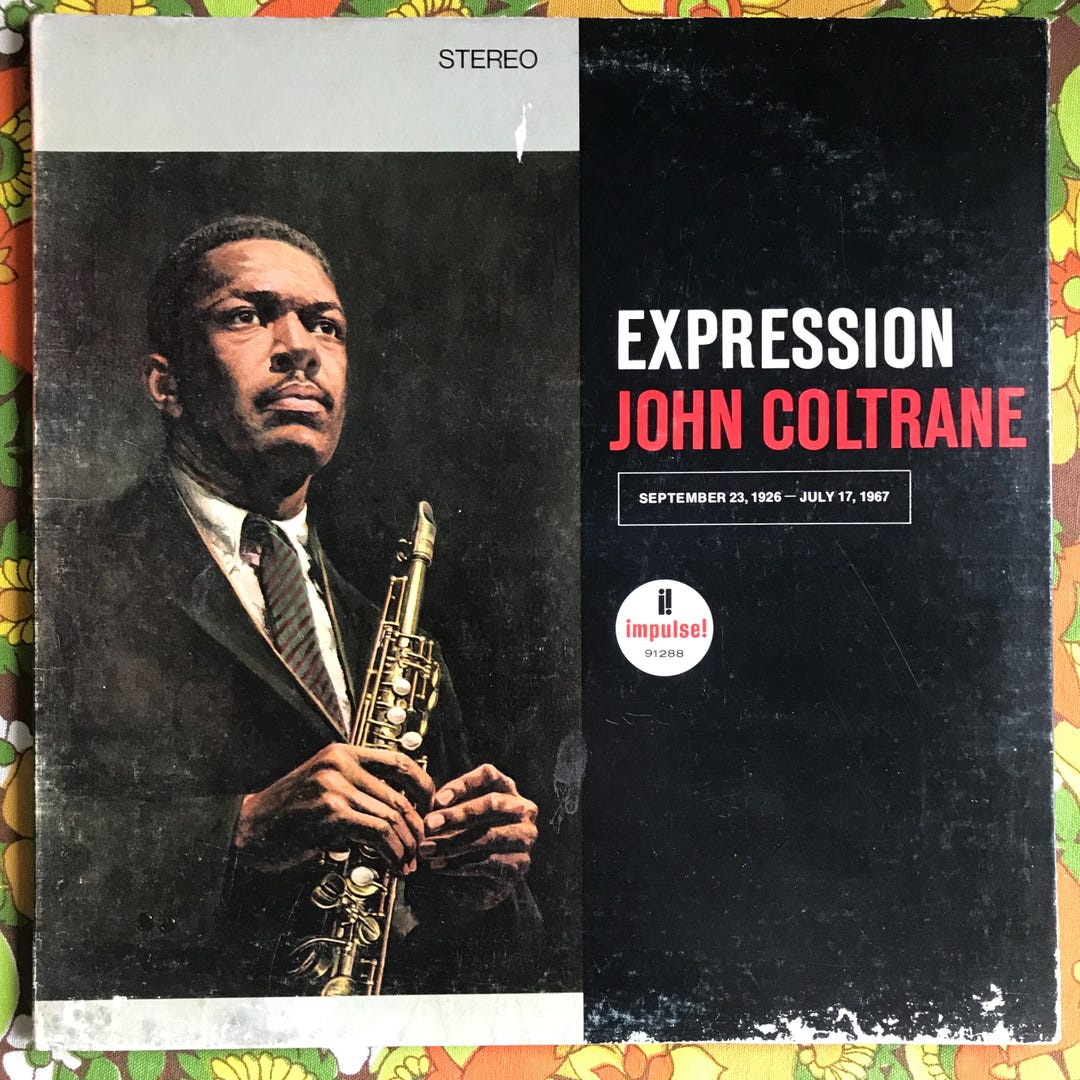 John Coltrane Expression Vinyl LP Record VG - Etsy