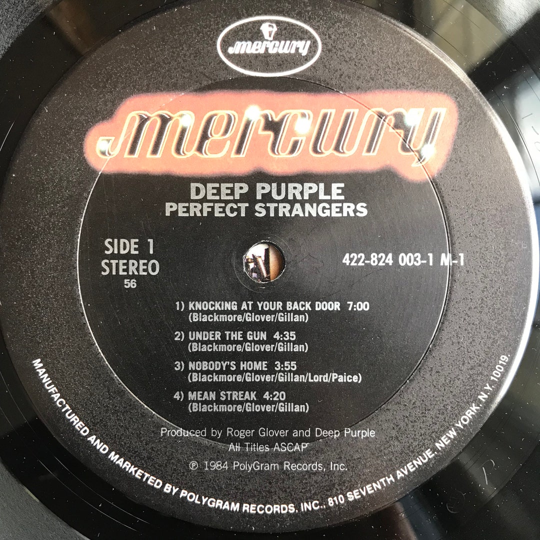 RECORD ONLY Deep Purple Perfect Strangers Vinyl LP Record G - Etsy