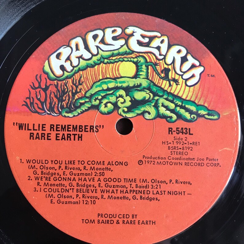Rare Earth Willie Remembers Vinyl LP Record G+ - Etsy