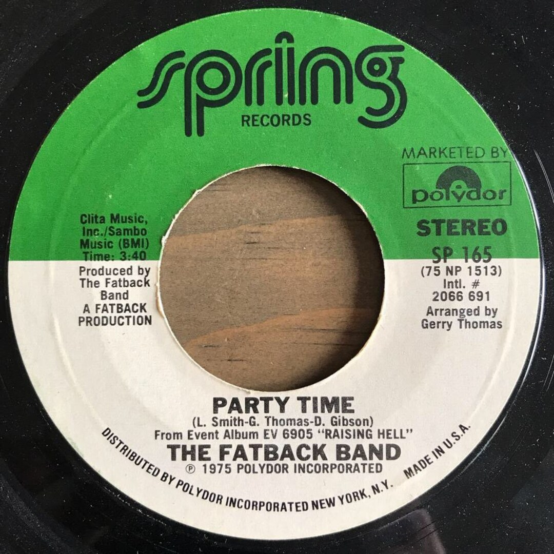 Fatback Band Party Time / Groovy Kind of Day 7” 45 RPM Vinyl Record VG ...