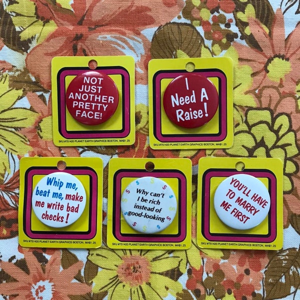 Funny Buttons - Etsy