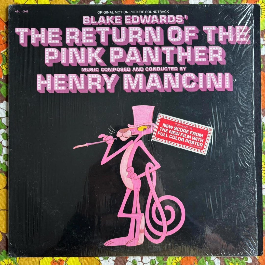 Return of the Pink Panther Original Soundtrack Vinyl LP Record Poster ...