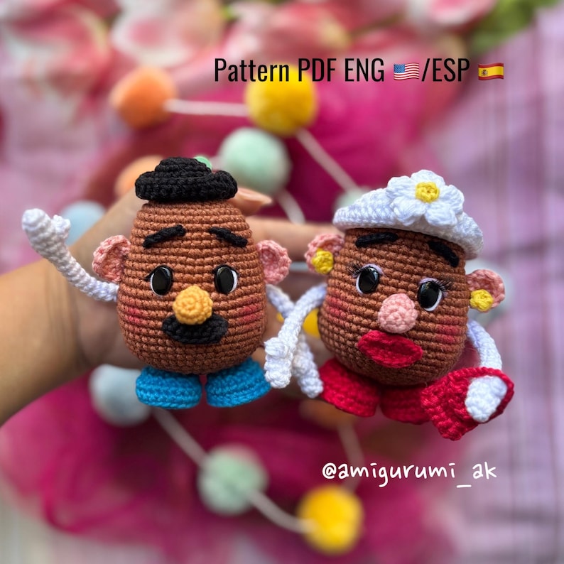 Potato Head, Pattern PDF ENG-ESP - Etsy