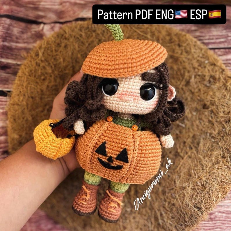 Baby Pumpkin Halloween PDF Pattern ESP/ENG - Etsy