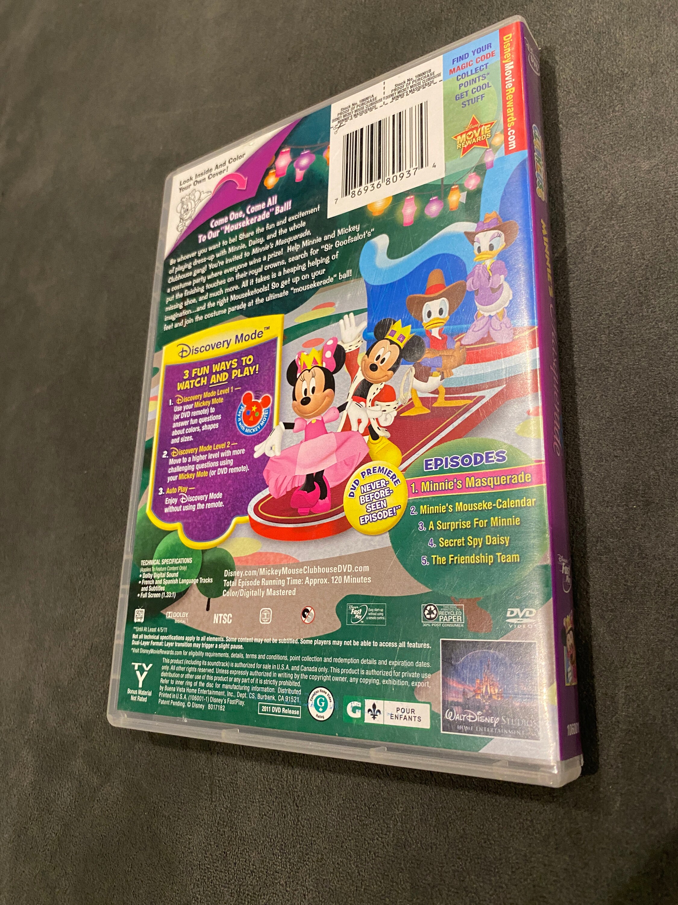 Disney Mickey Mouse Clubhouse: Minnie's Masquerade DVD - Etsy