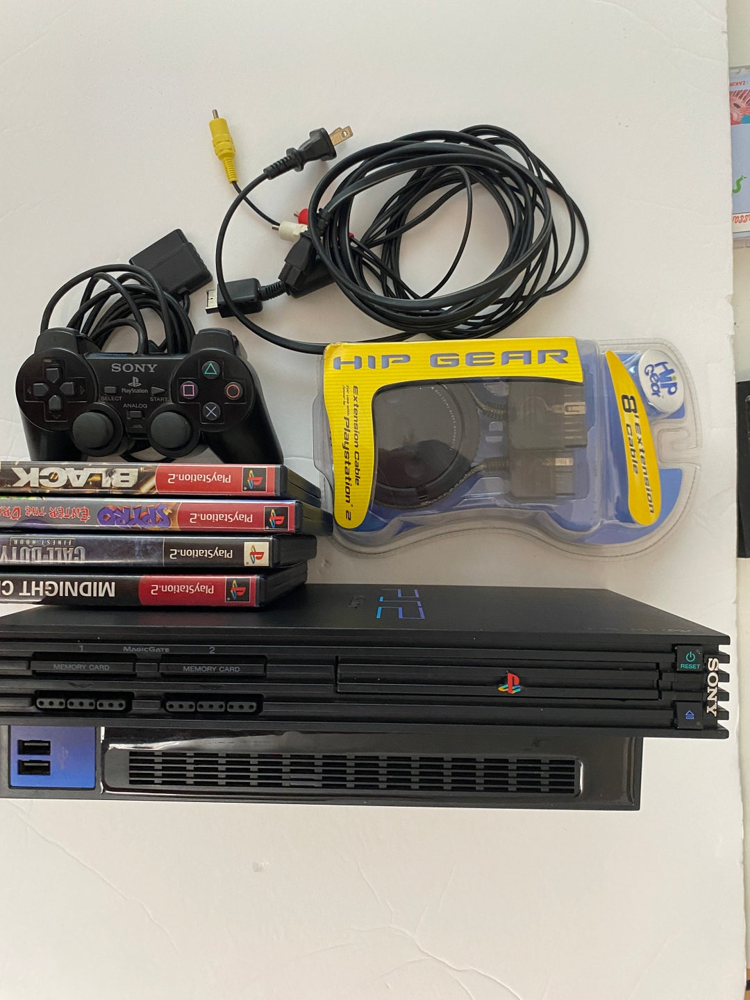Complete Playstation 2 Bundle PS2 Console, Tested Games, Joystick ...