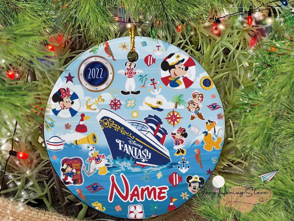 Custom Disney Cruise Ceramic Ornament Designed & Sold By Balanced_Finch