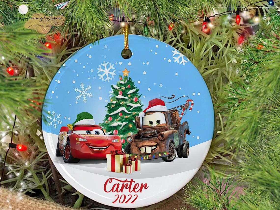 Personalized Disney Pixar Cars Ceramic Ornament