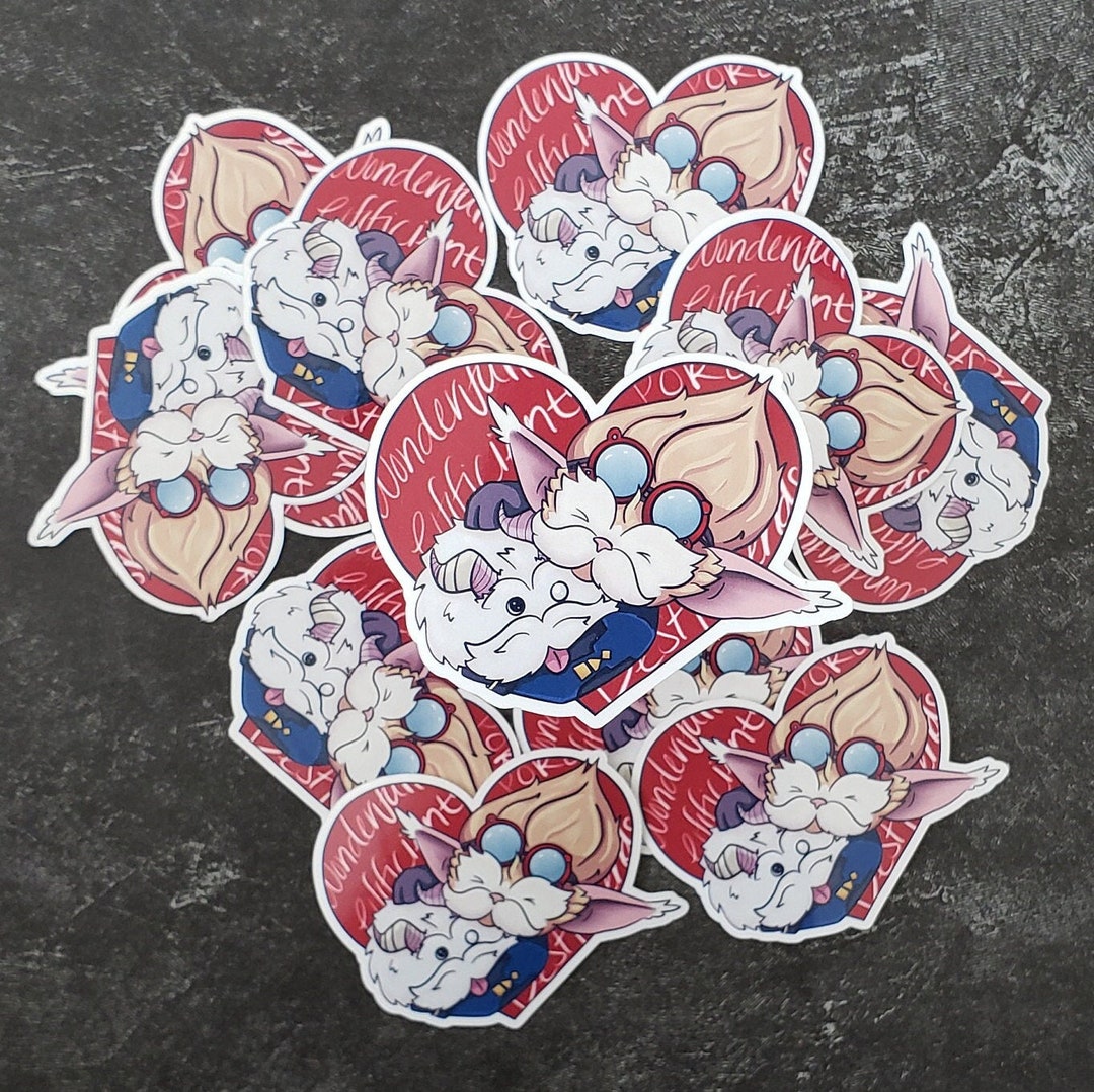 Heimerdinger & Poro | Arcane | League of Legends | Sticker | Cute Gift ...