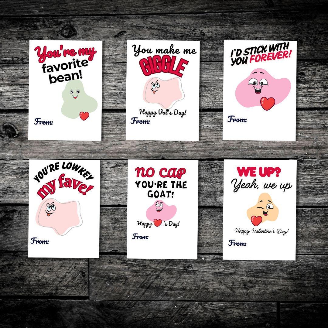 Genz Slang Valentine Cards,valentine's Day Gifts, Teen Tween School ...