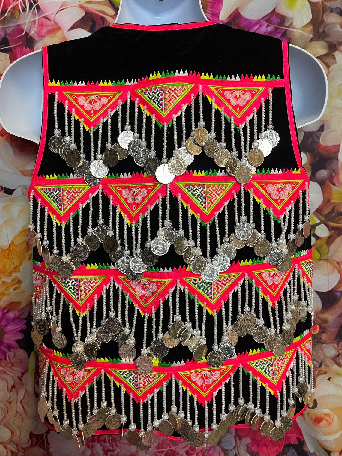 Hmong Men Vest Hand Made PNM - Etsy