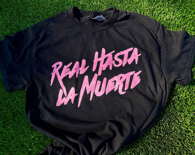 Anuel Aa Real Esta La Muerte Brrrr Anuel Merch T Shirts Pink Font ...