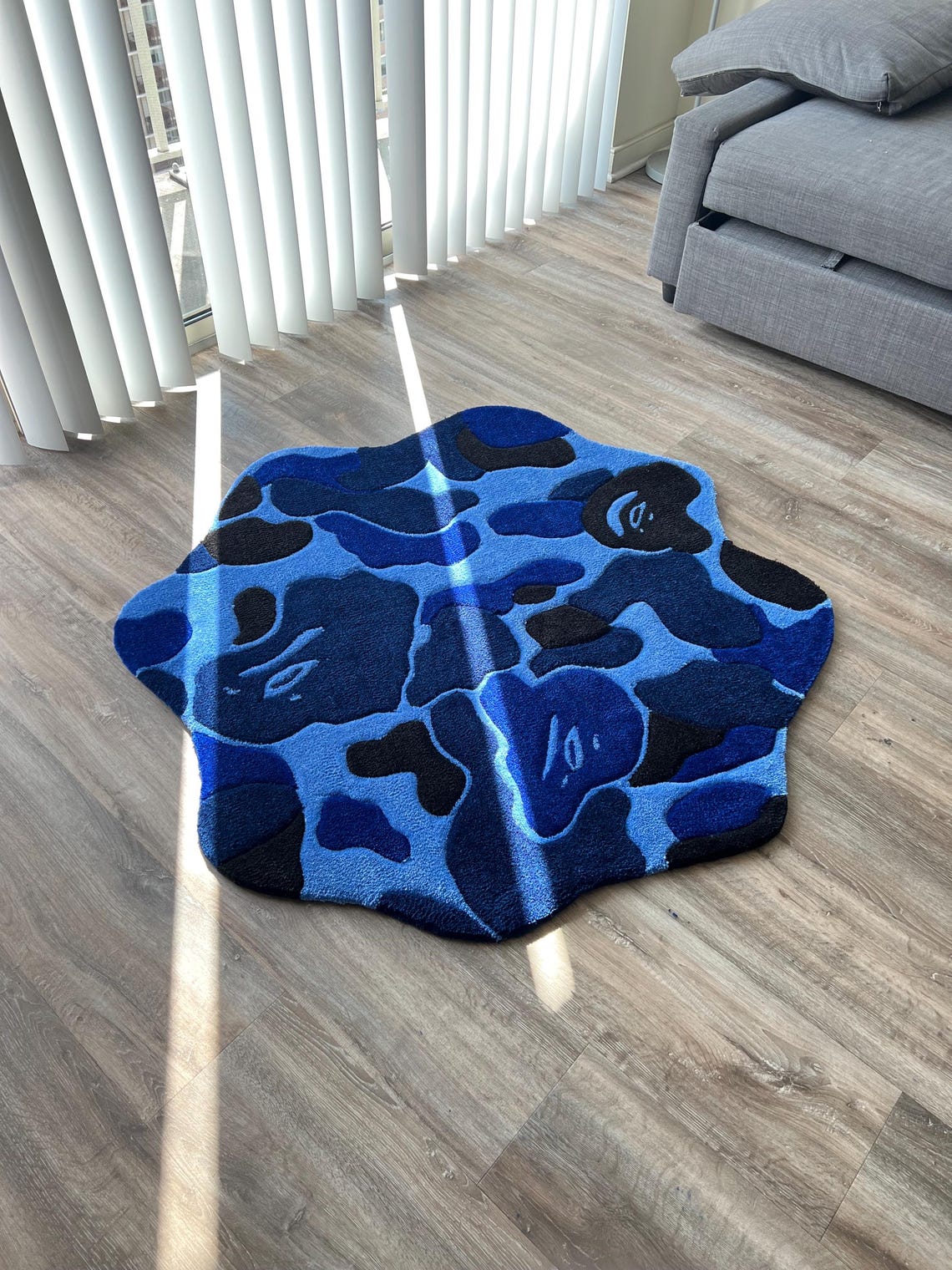 Blue Camo Bape splat - Etsy