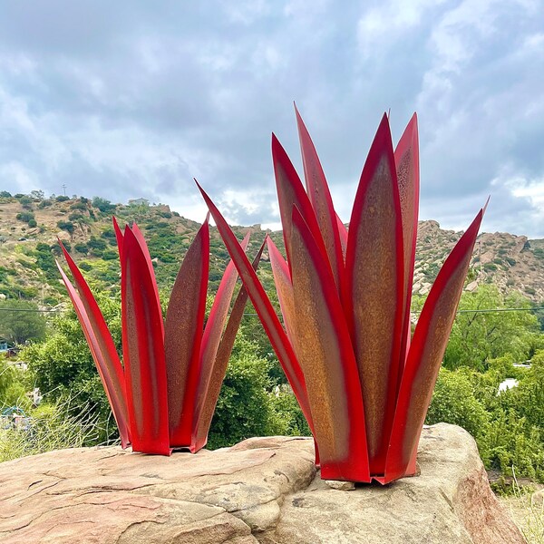 Metal Agave Yard Art - Etsy