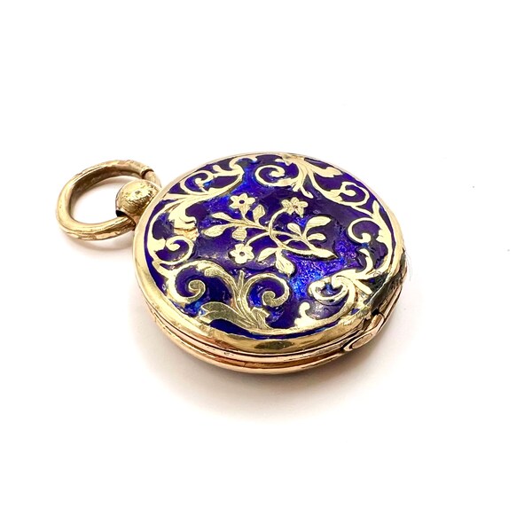 Enamel Locket - Etsy