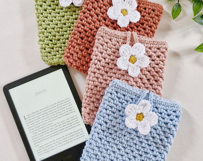 Crochet Daisy Kindle Cover Kindle Sleeve Kindle Case Ready to Ship ...