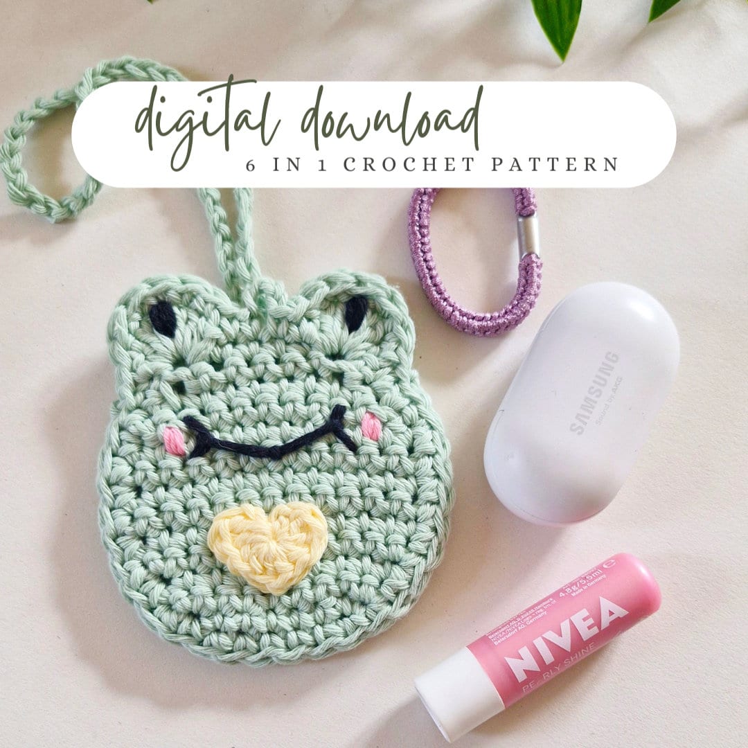 6 in 1 Crochet Pattern, Fiona the Frog Crochet Pattern, Easy Beginner ...