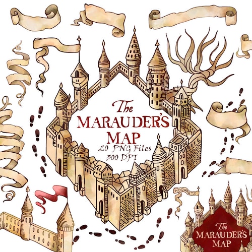 Clipart School of Magic Set of Magic Elements Magic Clipart - Etsy