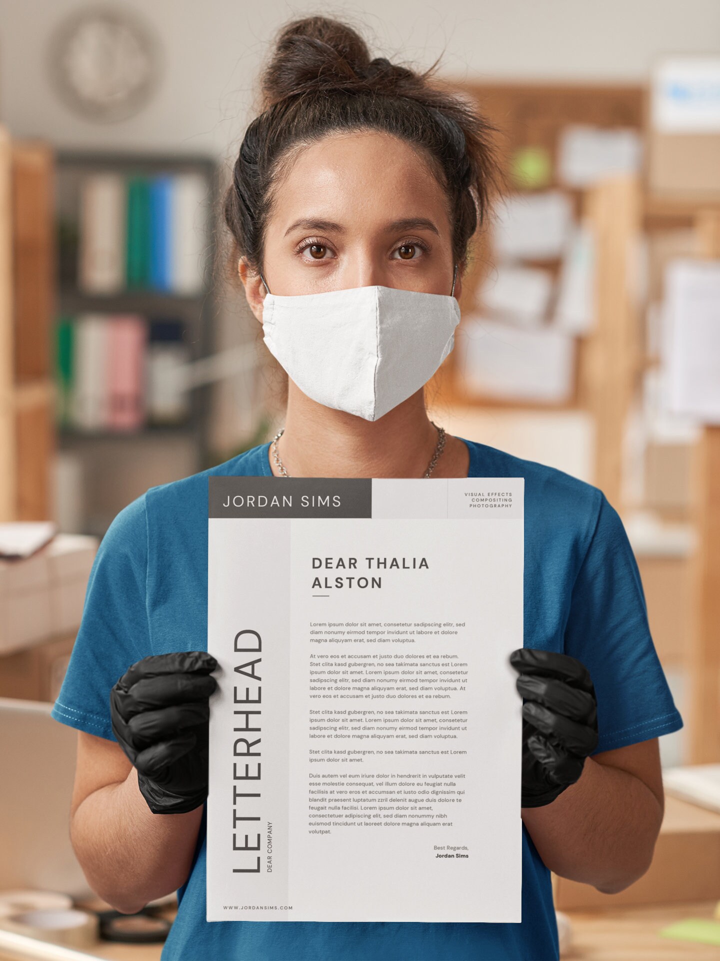 Cover Letter Template for Microsoft Word | A4 Size One Page Application ...
