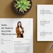 Professional Cover Letter Template With Photo | 1 Page US Letter Size ...