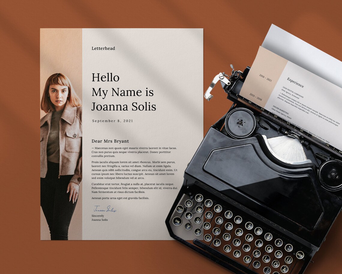 Cover Letter Template for Microsoft Word | US Letter Size One Page ...