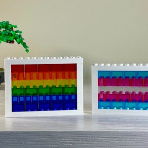 LGBTQ+ and Trans Pride Flags, Made of Genuine LEGO® Bricks ...
