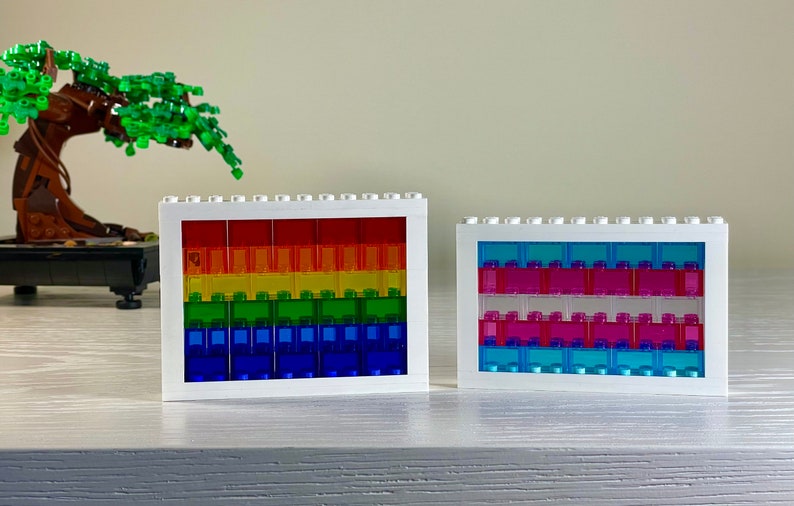 LGBTQ and Trans Pride Flags, Made of Genuine LEGO® Bricks transparent ...
