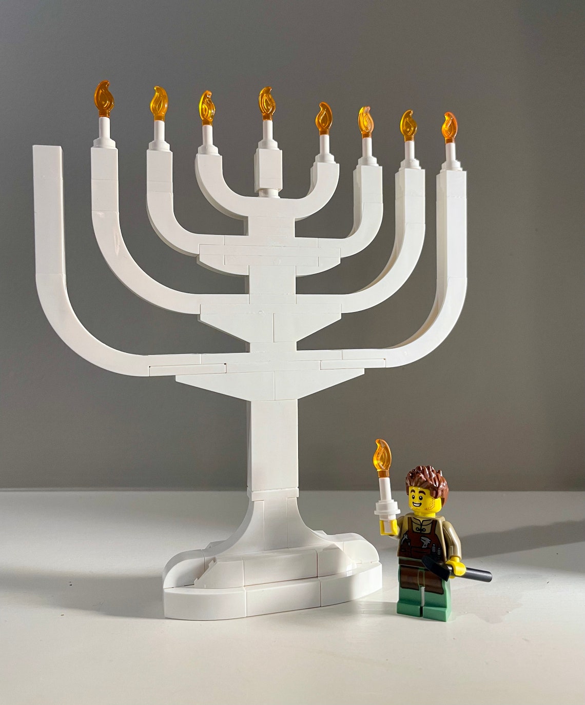 Brick-built Menorah, Made of Genuine LEGO® Bricks | Fun and Unique ...