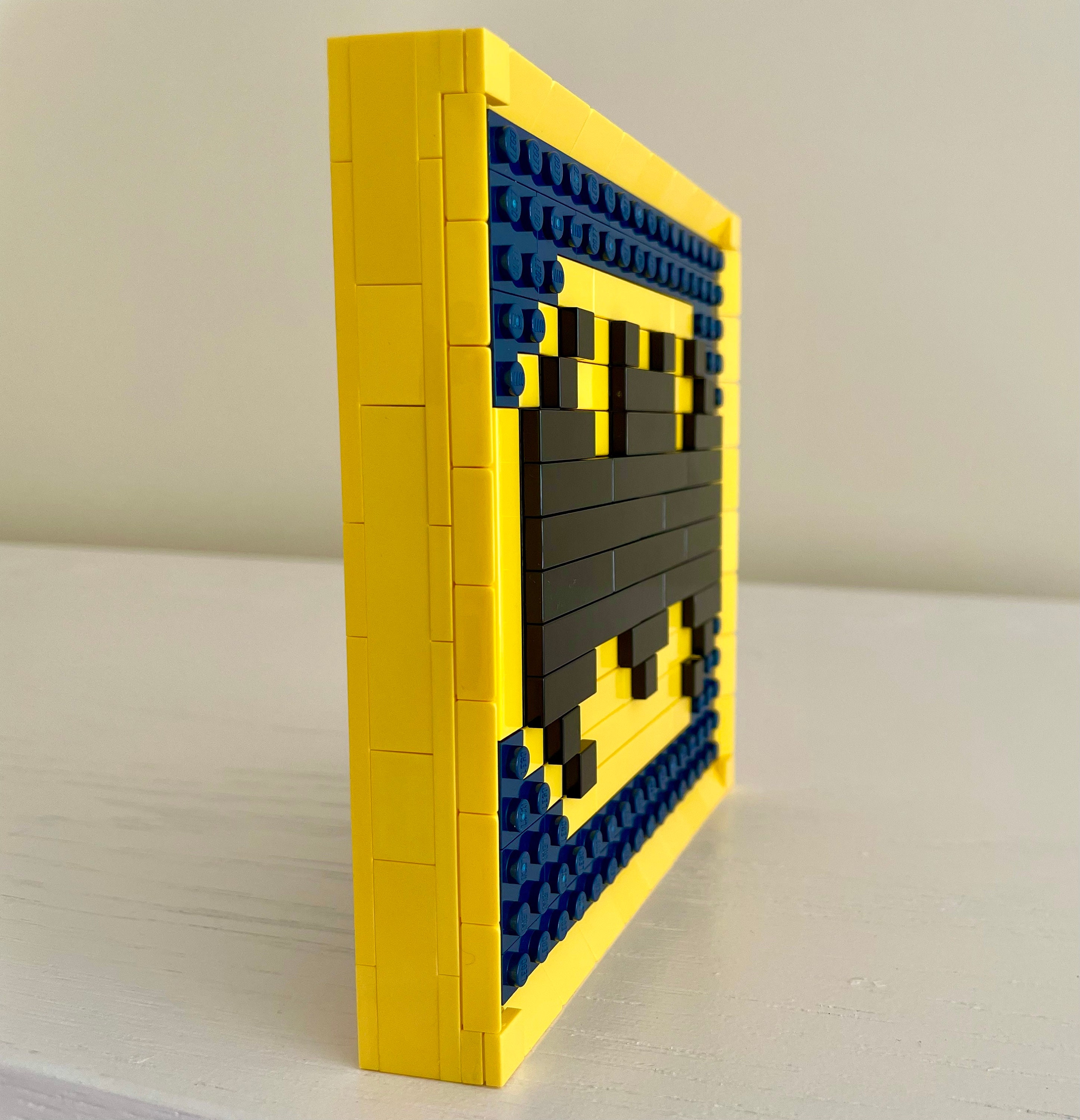 Superman and Batman Mosaic Signs, Made of Genuine LEGO® Bricks Iconic ...