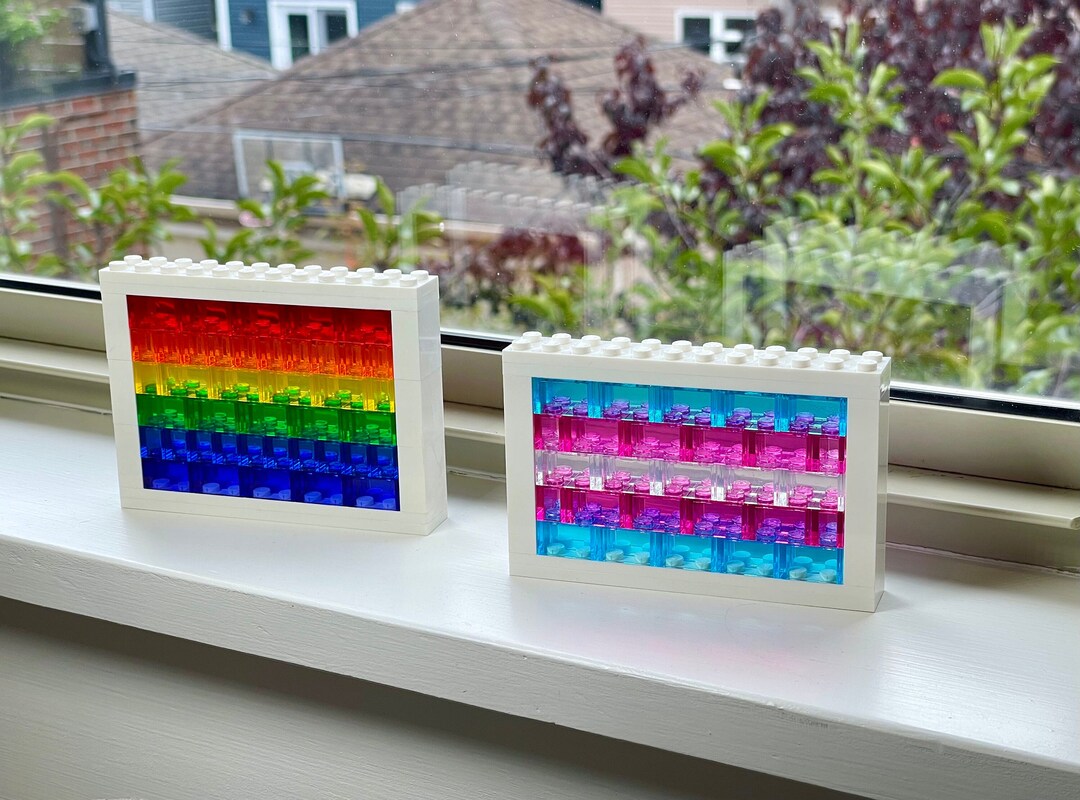 LGBTQ+ and Trans Pride Flags, Made of Genuine LEGO® Bricks ...