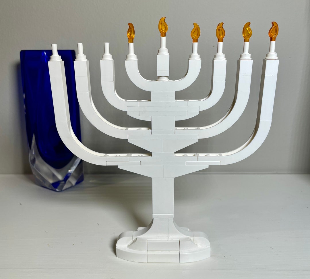 Brick-built Menorah, Made of Genuine LEGO® Bricks | Fun and Unique ...