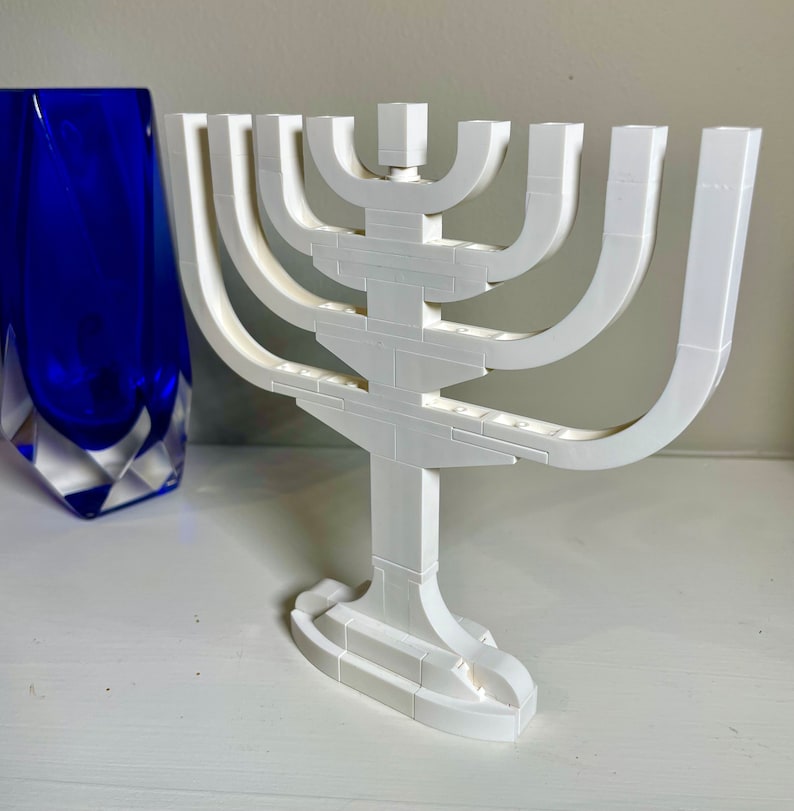 Brick-built Menorah, Made of Genuine LEGO® Bricks | Fun and Unique ...