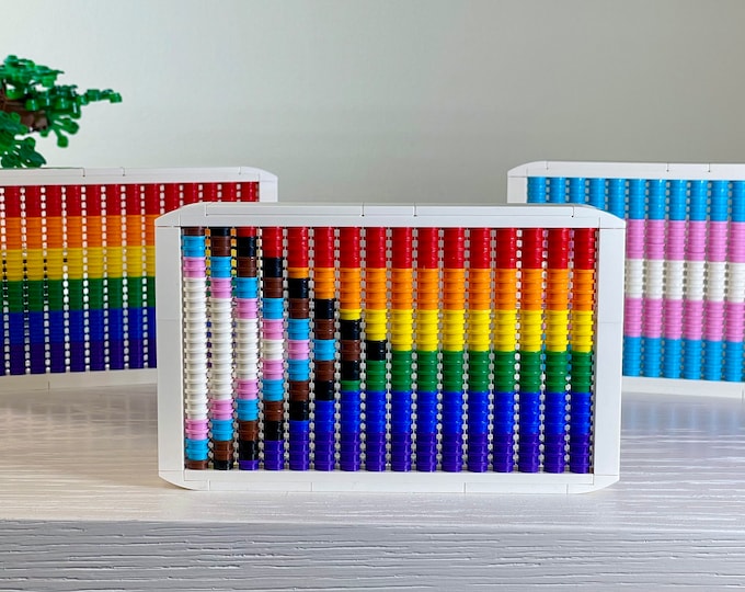 LGBTQ+, Trans, and Progress Pride Flags, Made of Genuine LEGO® Bricks ...