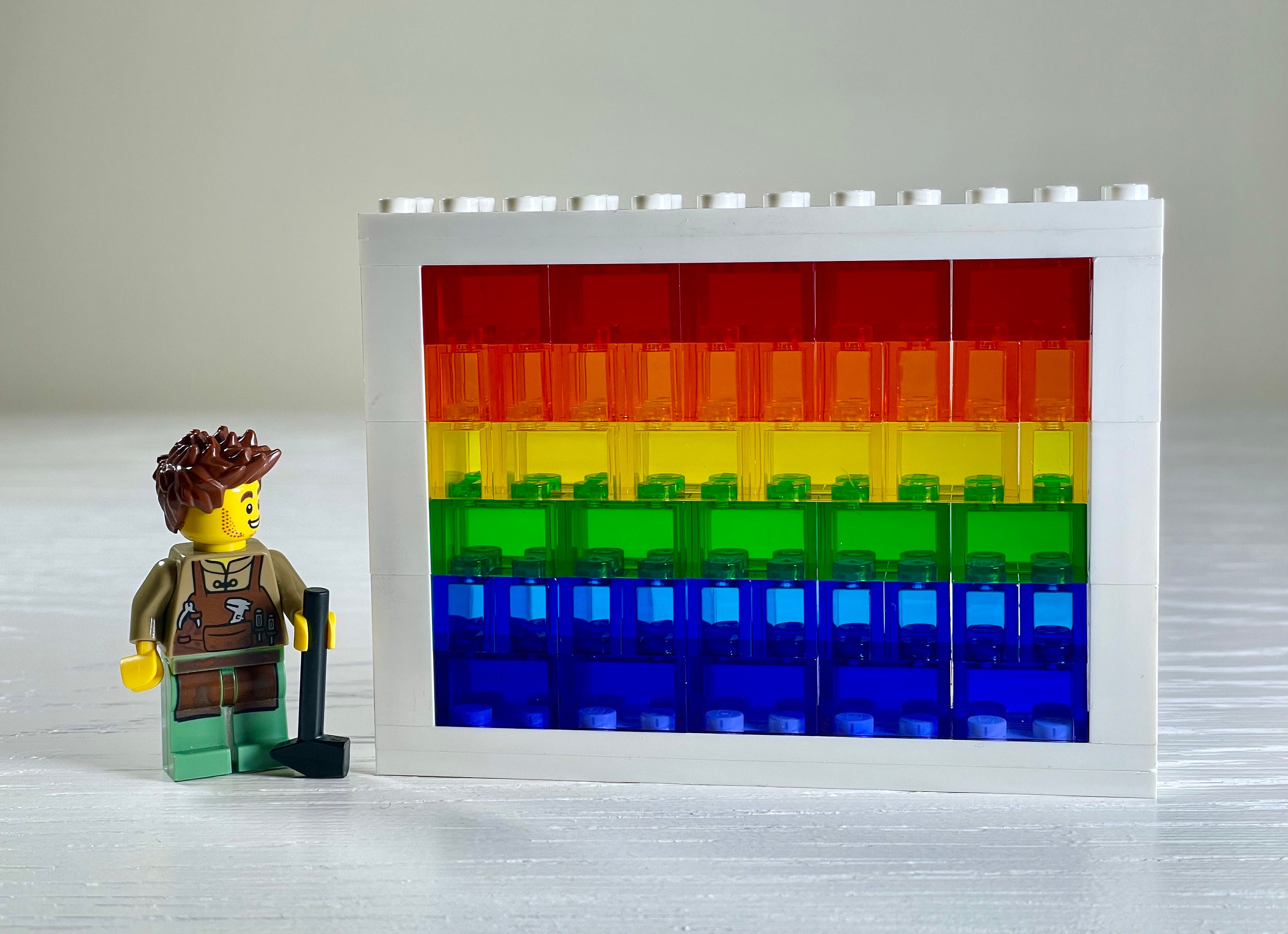 LGBTQ and Trans Pride Flags, Made of Genuine LEGO® Bricks transparent ...