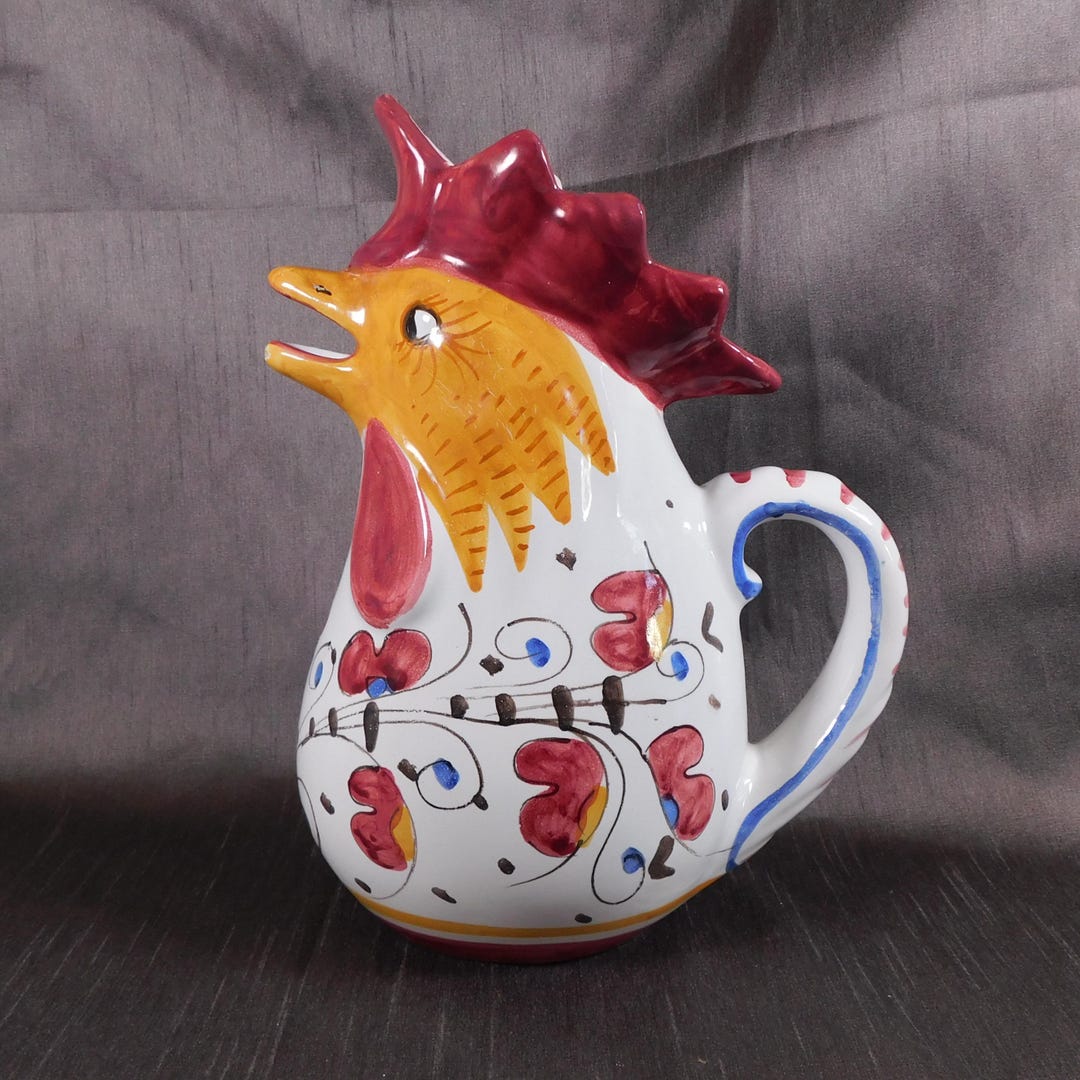 Rooster Water Pitcher Jug # 25923 - Etsy
