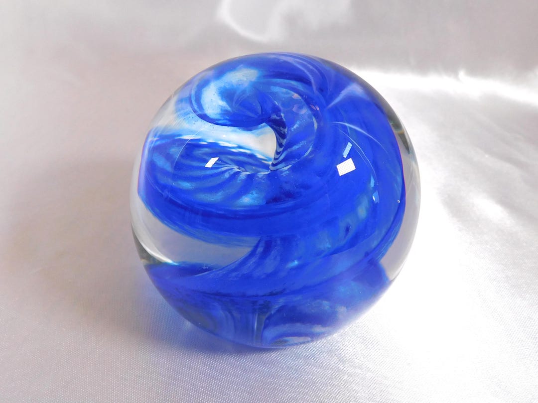 Blue Caithness Numbered Paperweight From Scotland 25072 - Etsy
