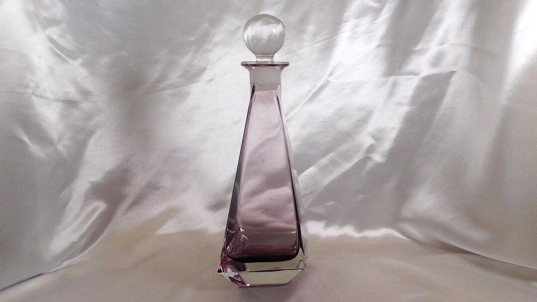 Purple Cut Crystal Decanter # 25118 - Etsy