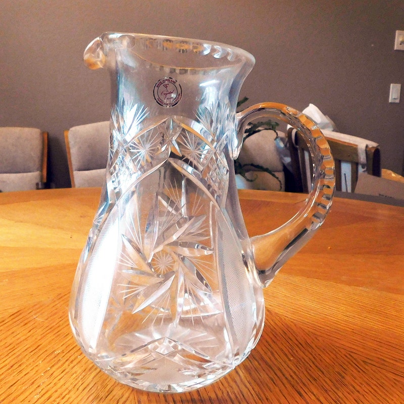 Crystal Pitcher - Etsy